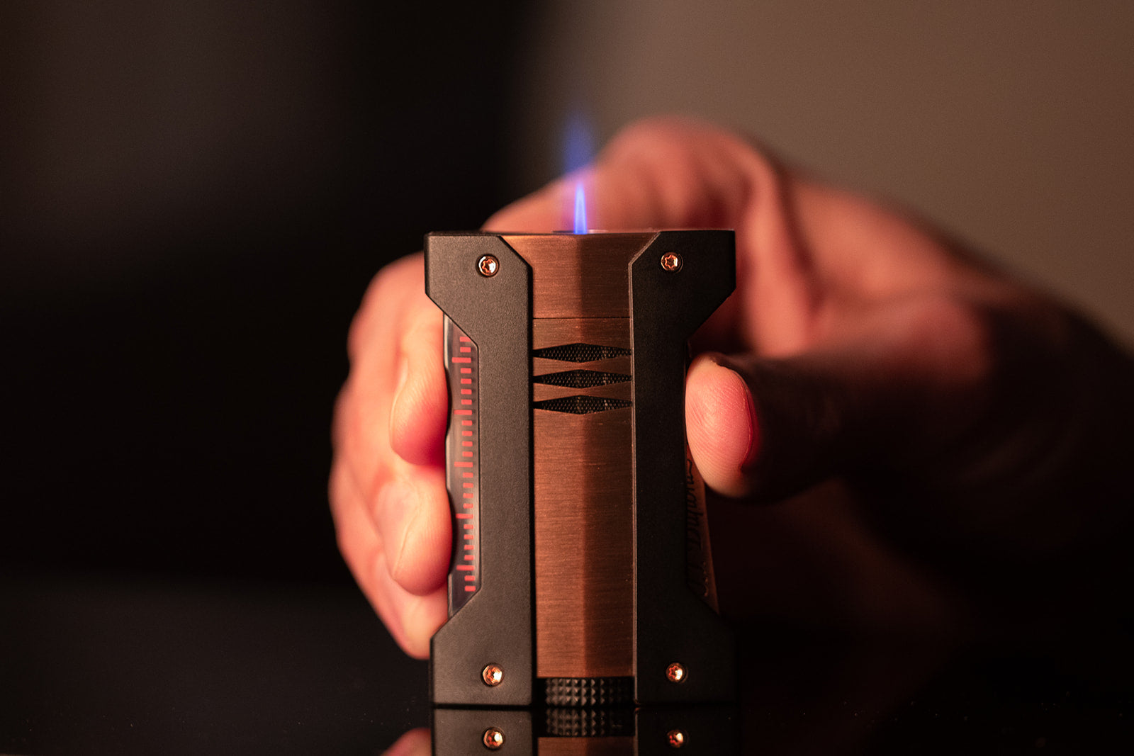 Défi Extrême Vintage brushed copper lighter - Luxury Lighter | S.T. Dupont